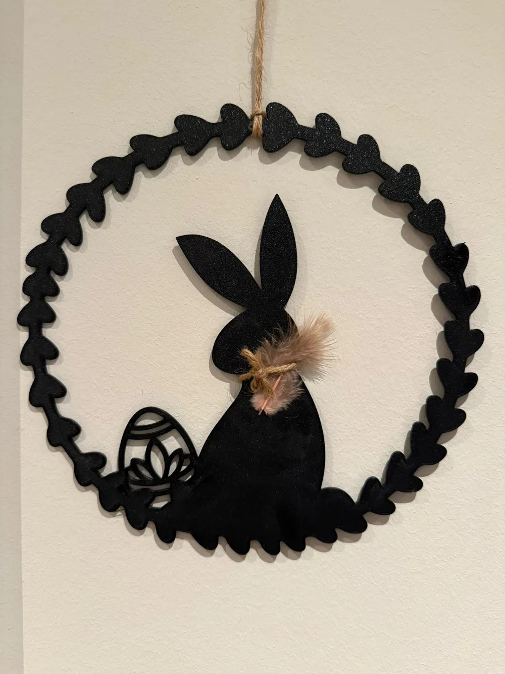 Door Wreath Easter Spring Bunny Easter Egg - Free 3D Print Model ...