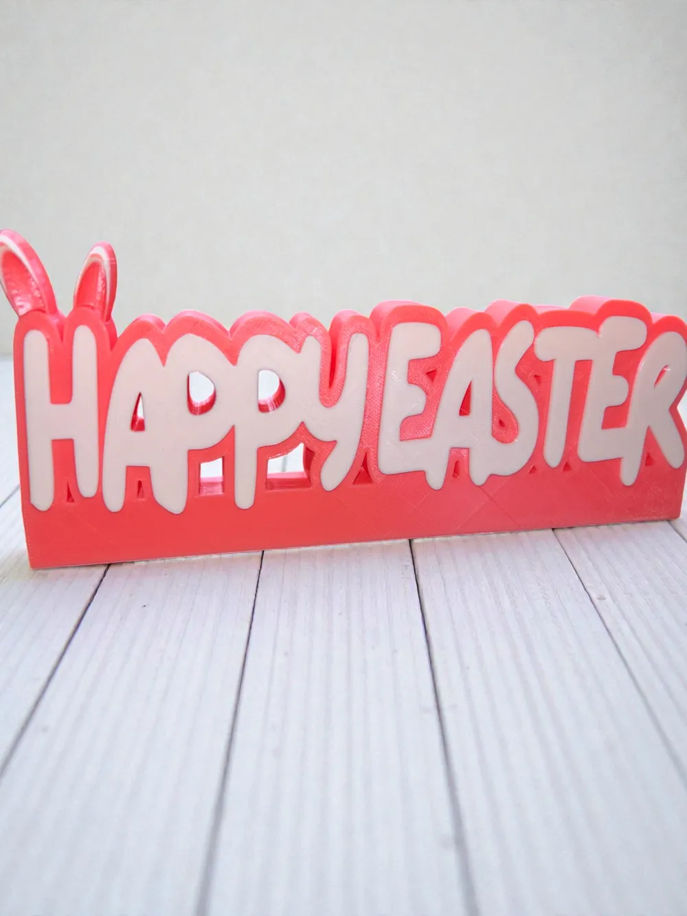 Happy Easter Sign - Free 3D Print Model - MakerWorld