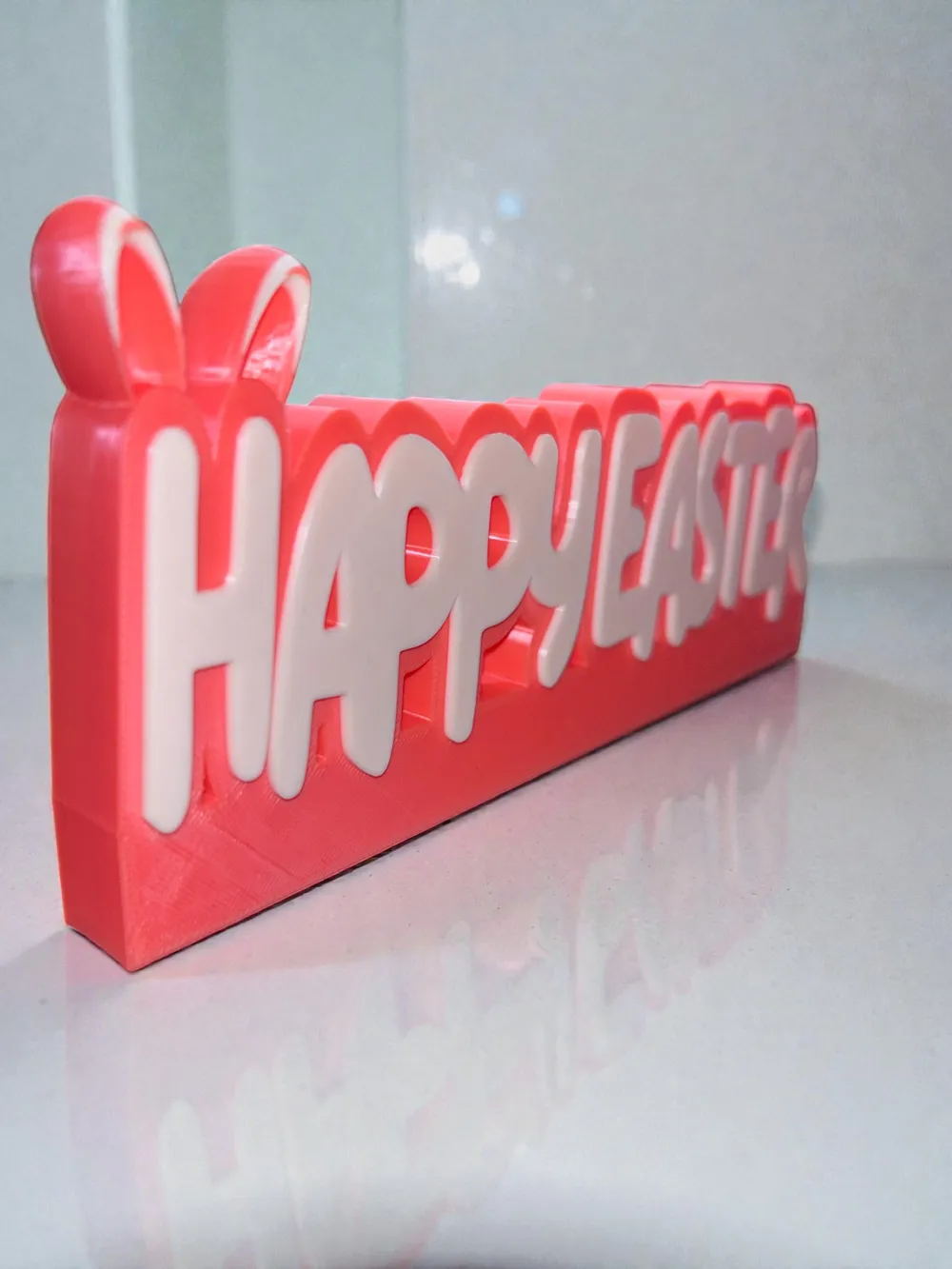 Happy Easter Sign - Free 3D Print Model - MakerWorld