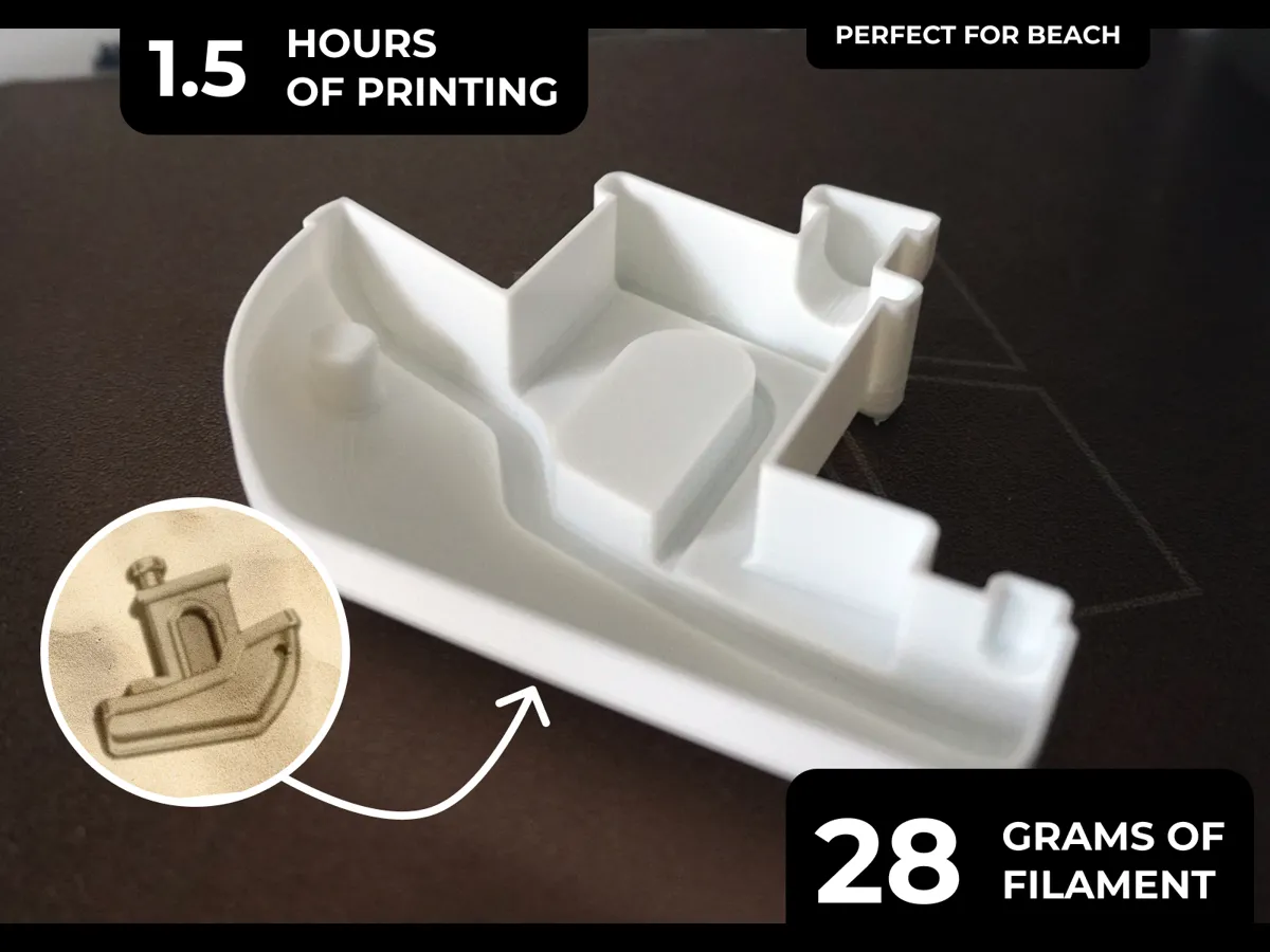 Benchy Boat for Sand - Free 3D Print Model - MakerWorld