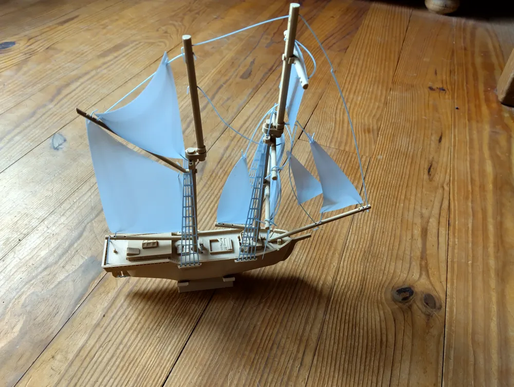 Sailboat Brigantine - Free 3D Print Model - MakerWorld