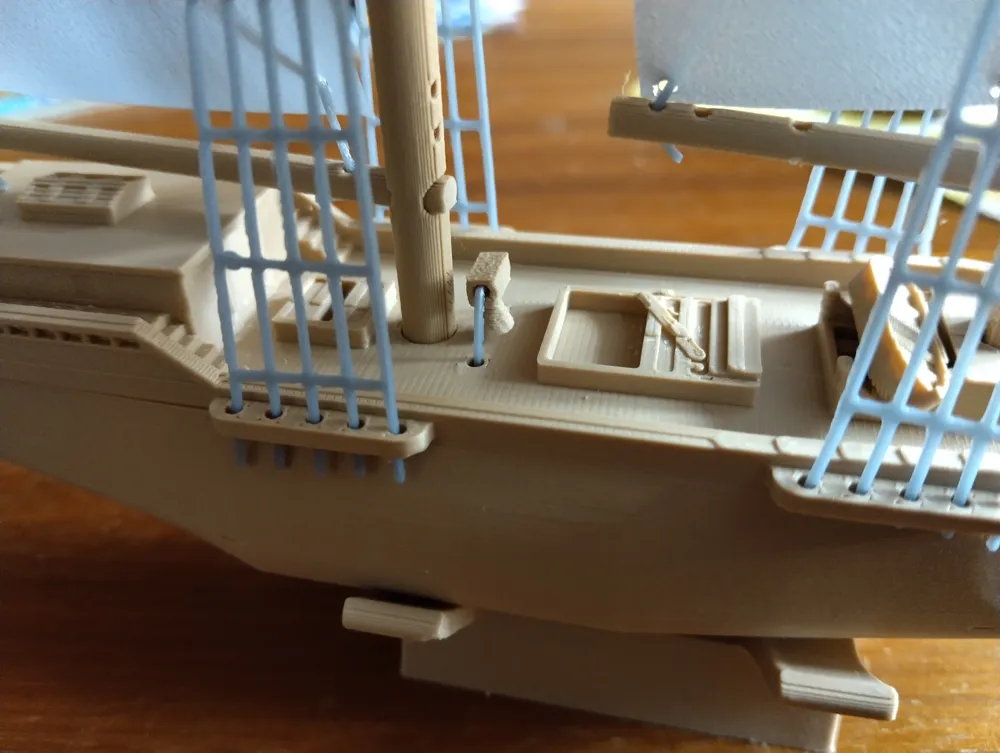 Sailboat Brigantine - Free 3D Print Model - MakerWorld