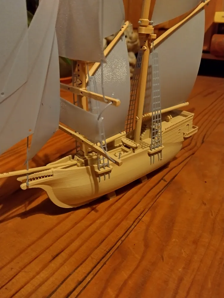 Sailboat Brigantine - Free 3D Print Model - MakerWorld