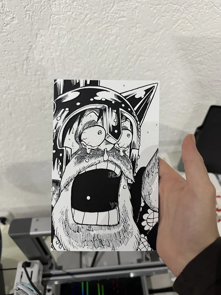 Luffy funny face - Manga panel Hueforge - Free 3D Print Model - MakerWorld