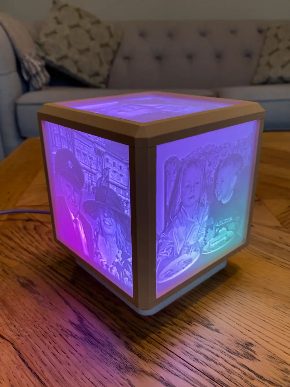 Alexa Enabled - WLED Lithophane Lightbox Cube (100x100mm Lithophanes ...