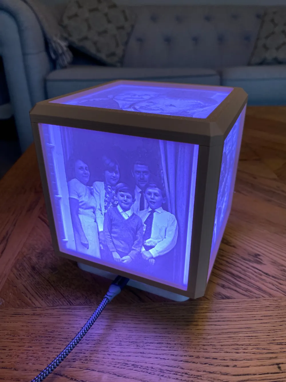 Alexa Enabled - WLED Lithophane Lightbox Cube (100x100mm Lithophanes) by harallum - MakerWorld