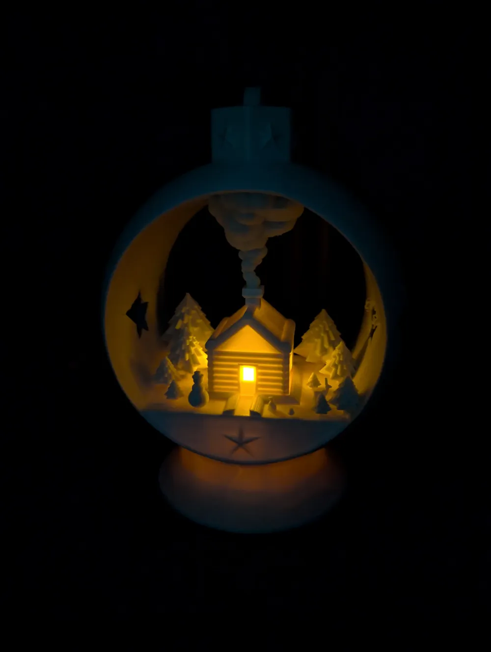 Snow globe, tea light, with arch - Free 3D Print Model - MakerWorld