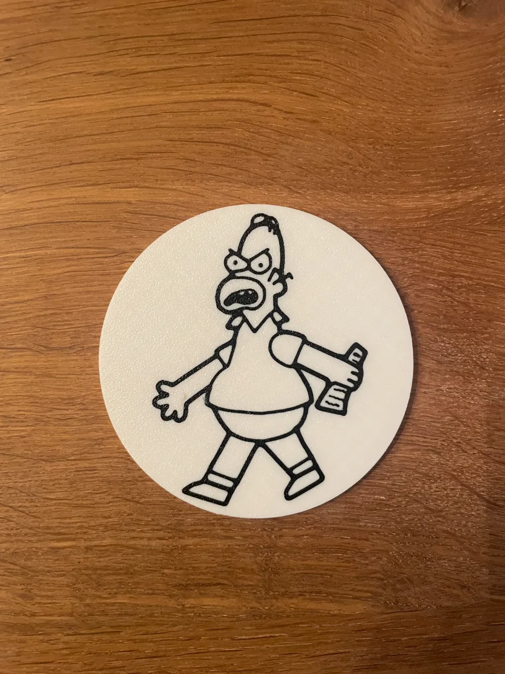 Homer Simpson Coaster / Angry Dad / Beer / Holder by 3D Prints This ...
