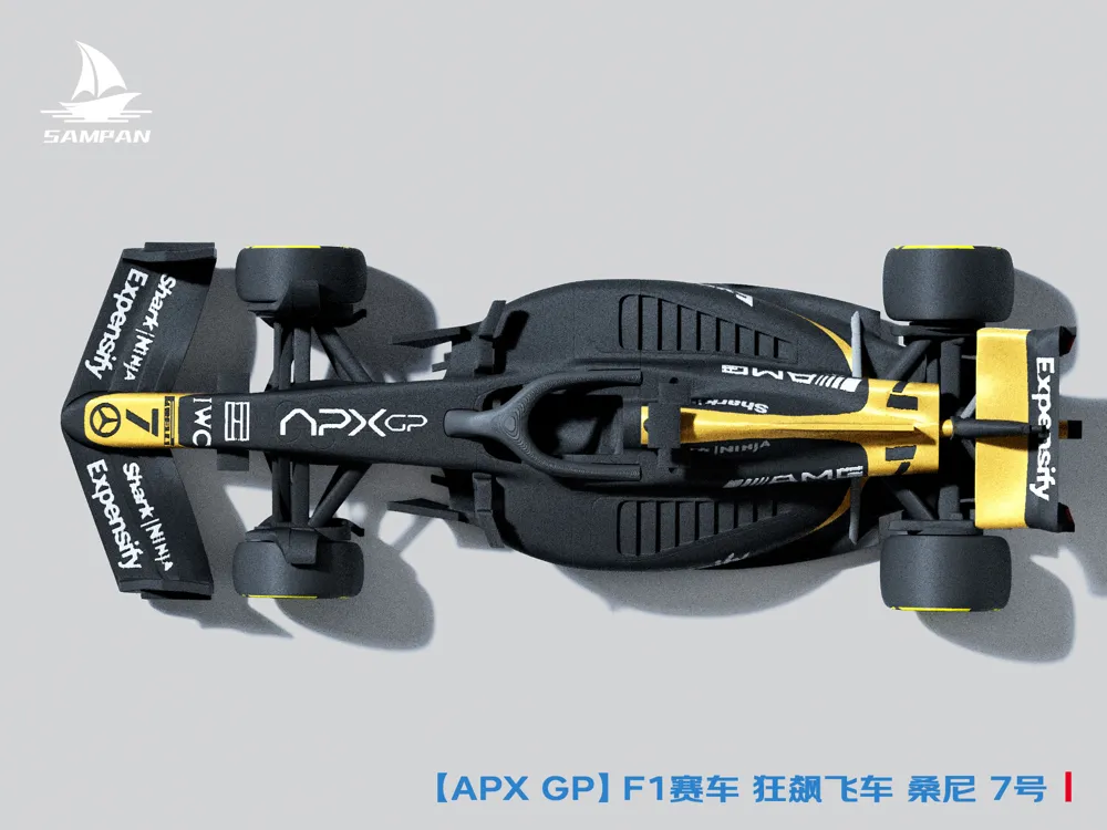3Dプリント 【APX GP】F1レーシングカー 激走 サニー7号 組み立て式 タイヤ可動 - 無料3Dモデル -MakerWorld
