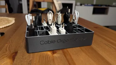 Cable Organizer Box - Free 3D Print Model - MakerWorld