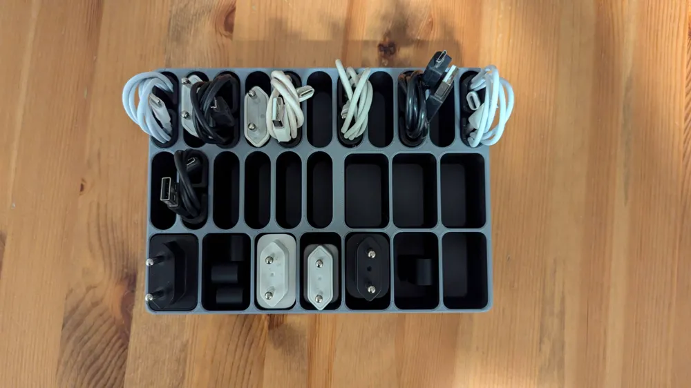 Cable Organizer Box - Free 3D Print Model - MakerWorld
