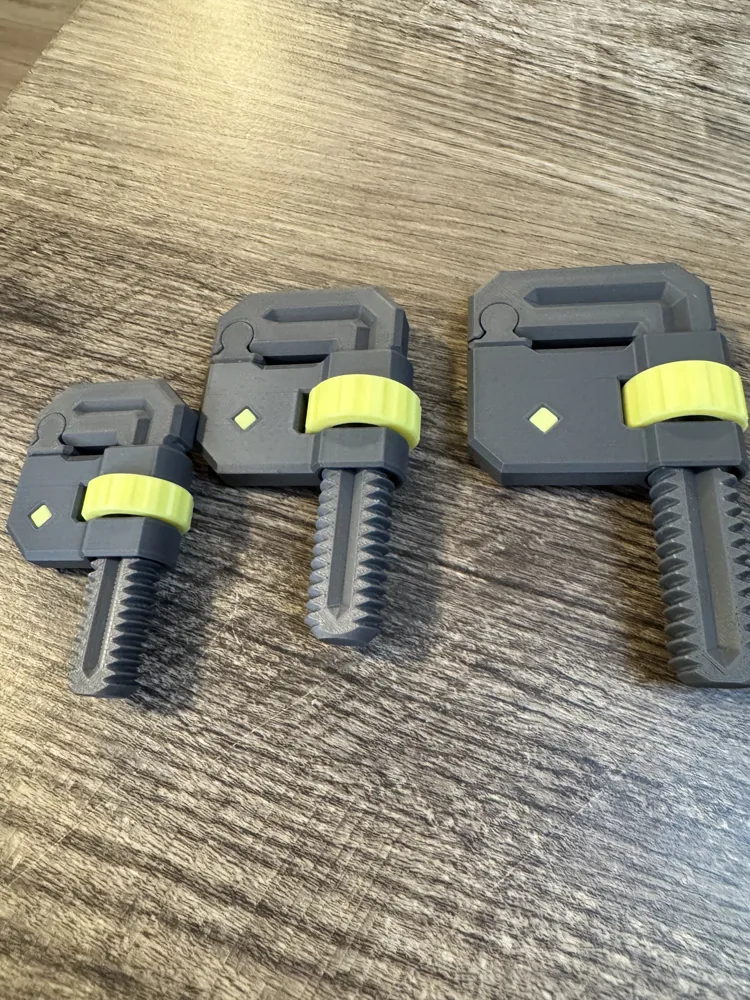 Heavy Duty 3D Printed Clamps - No Support - Free 3D Print Model ...