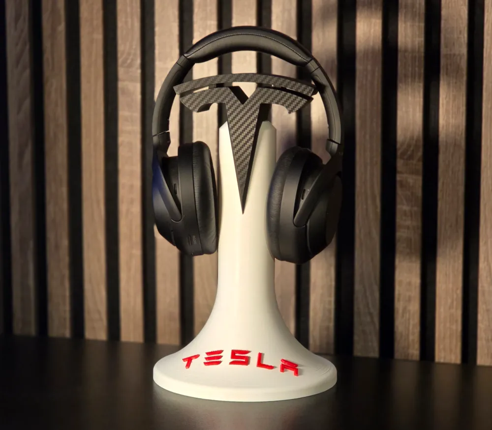 Headphone Stand Tesla - Free 3D Print Model - MakerWorld