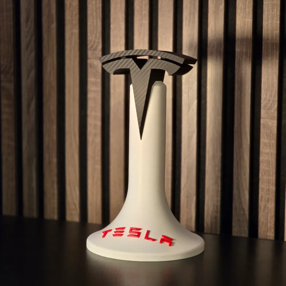 Headphone Stand Tesla - Free 3D Print Model - MakerWorld