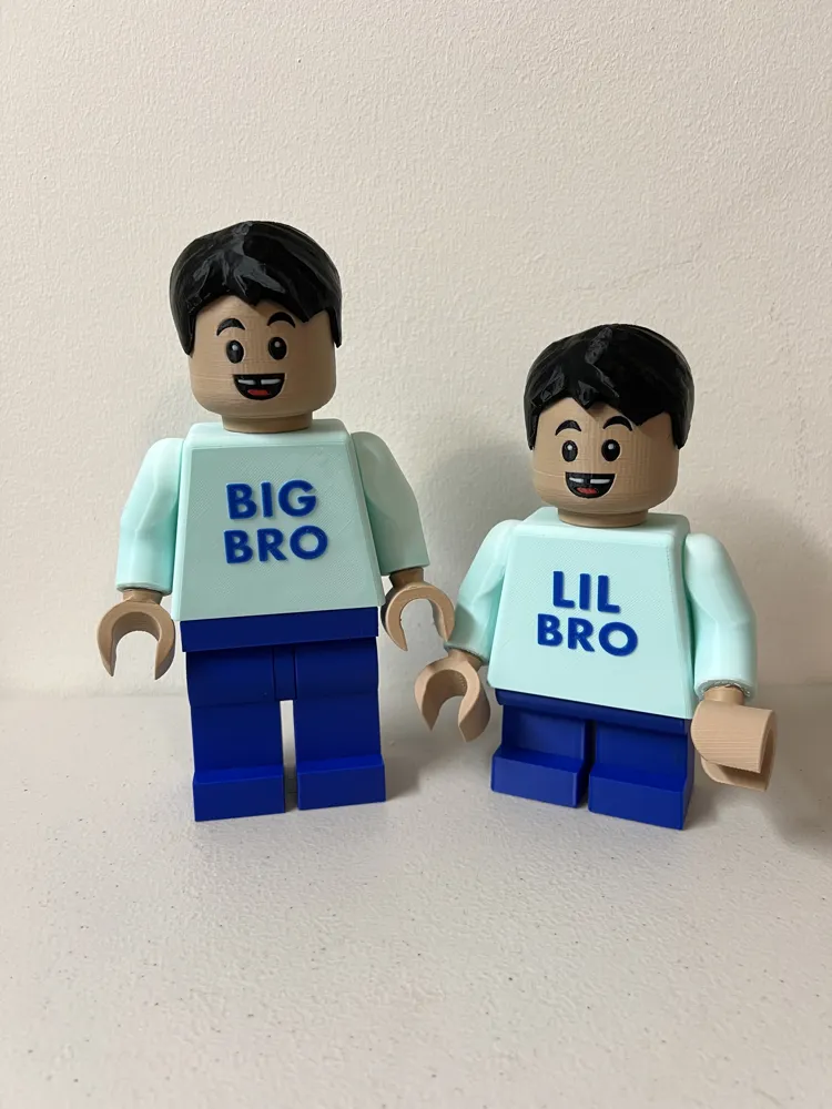 Big Brick * Male Short Tousled Hair - Free 3D Print Model - MakerWorld