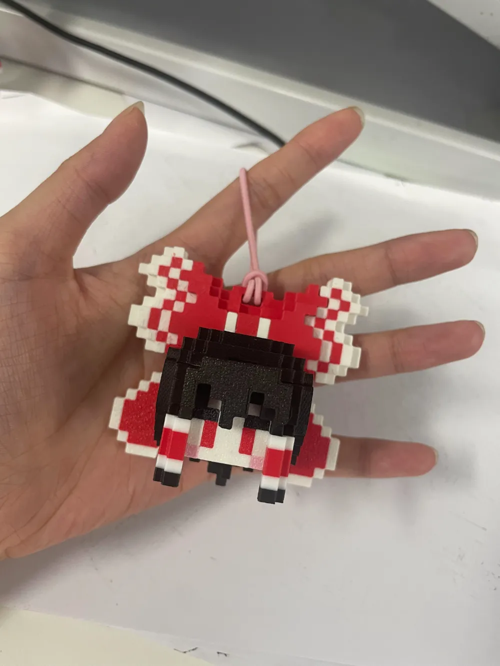 red reimu keychain by Cosmos - MakerWorld
