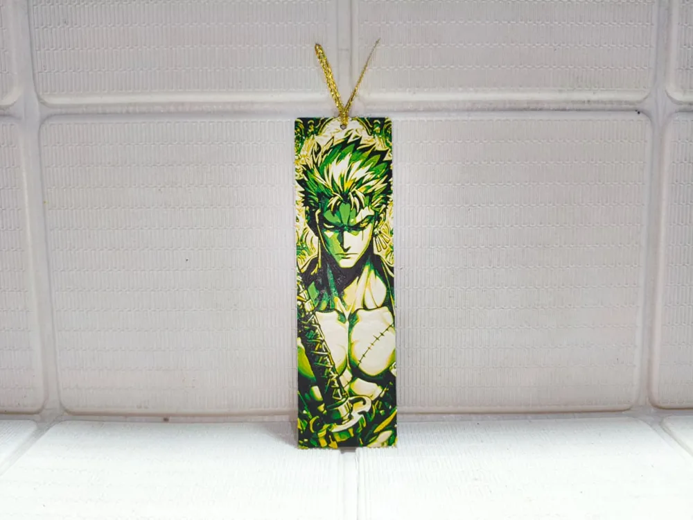 One Piece - Roronoa Zoro Bookmark - Free 3D Print Model - MakerWorld