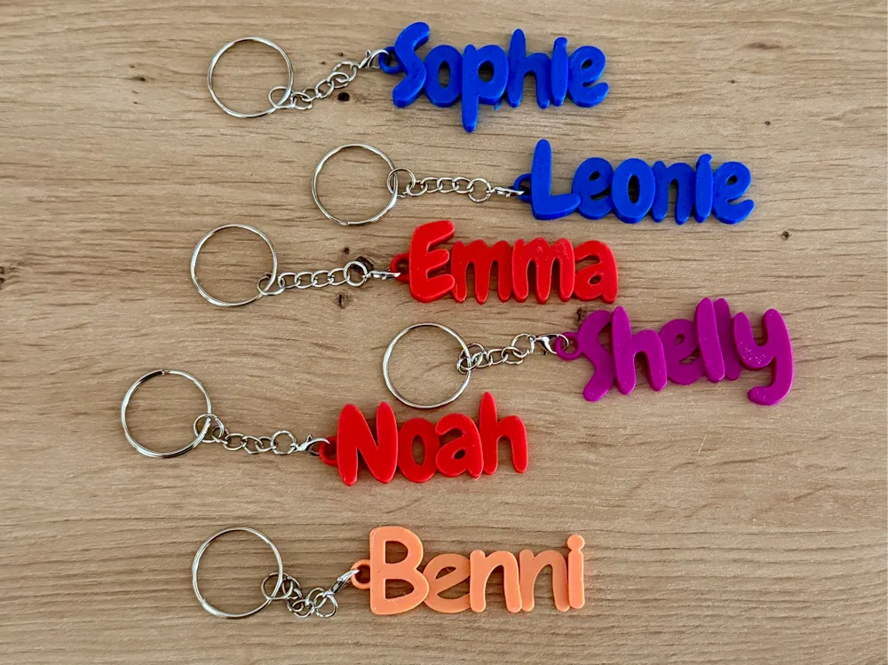 Keychain Names - Free 3D Print Model - MakerWorld