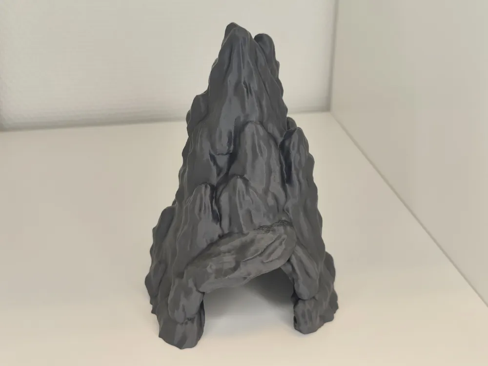 High Mountain Rock Cave Aquarium Terrarium Decor - Free 3D Print Model ...