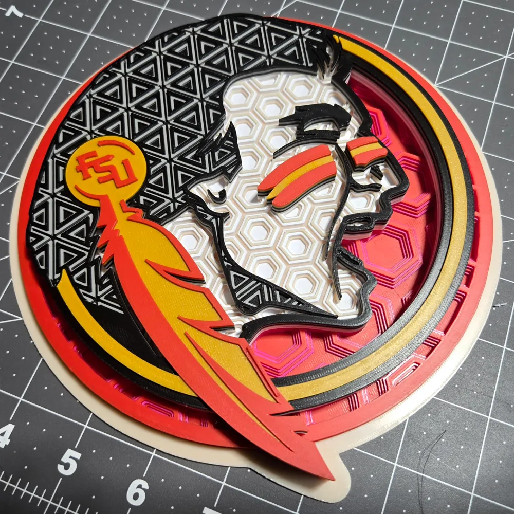 Florida State Seminoles Dimensional Mosaic - Free 3D Print Model ...