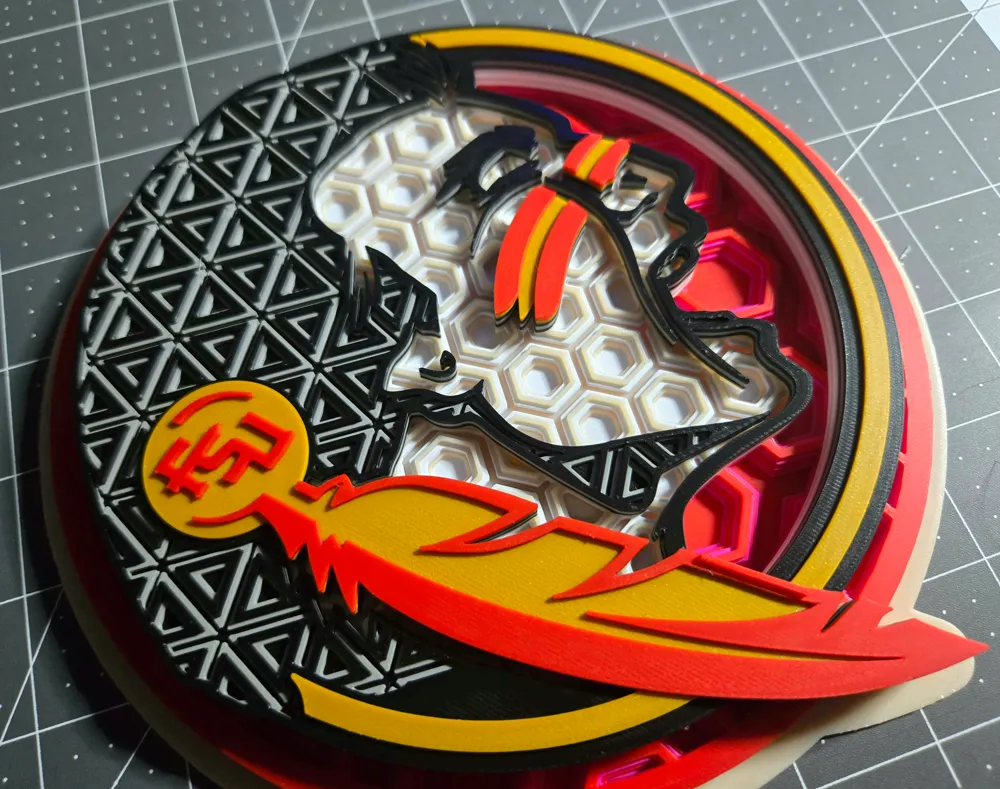 Florida State Seminoles Dimensional Mosaic - Free 3D Print Model ...