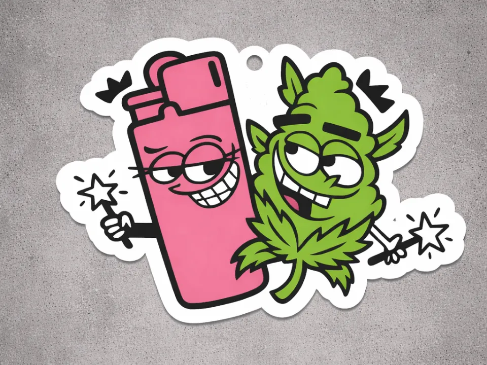 Cosmo & Wanda Stoner Weed Keychain - Free 3D Print Model - MakerWorld