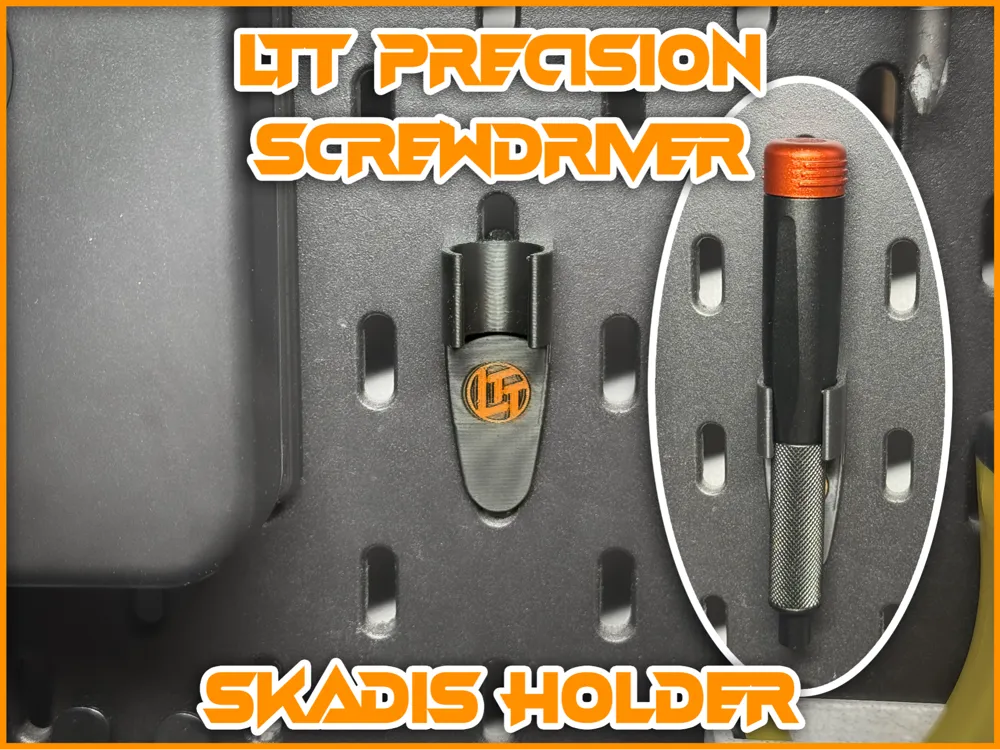 LTT Precision Screwdriver Skadis Holder by ByteSlinger - MakerWorld