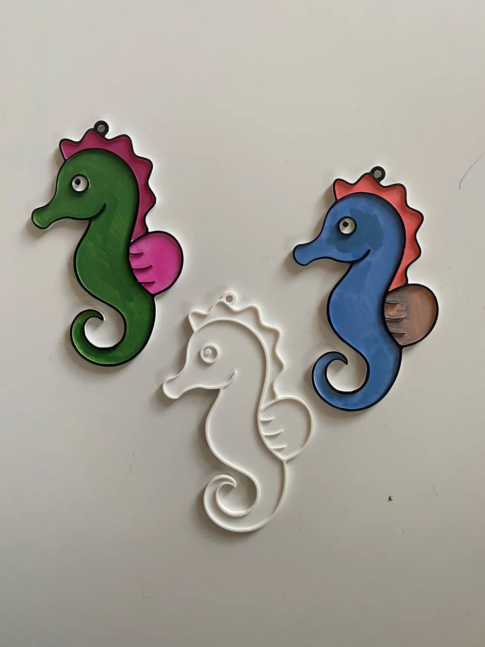 sea animals colouring set - Free 3D Print Model - MakerWorld