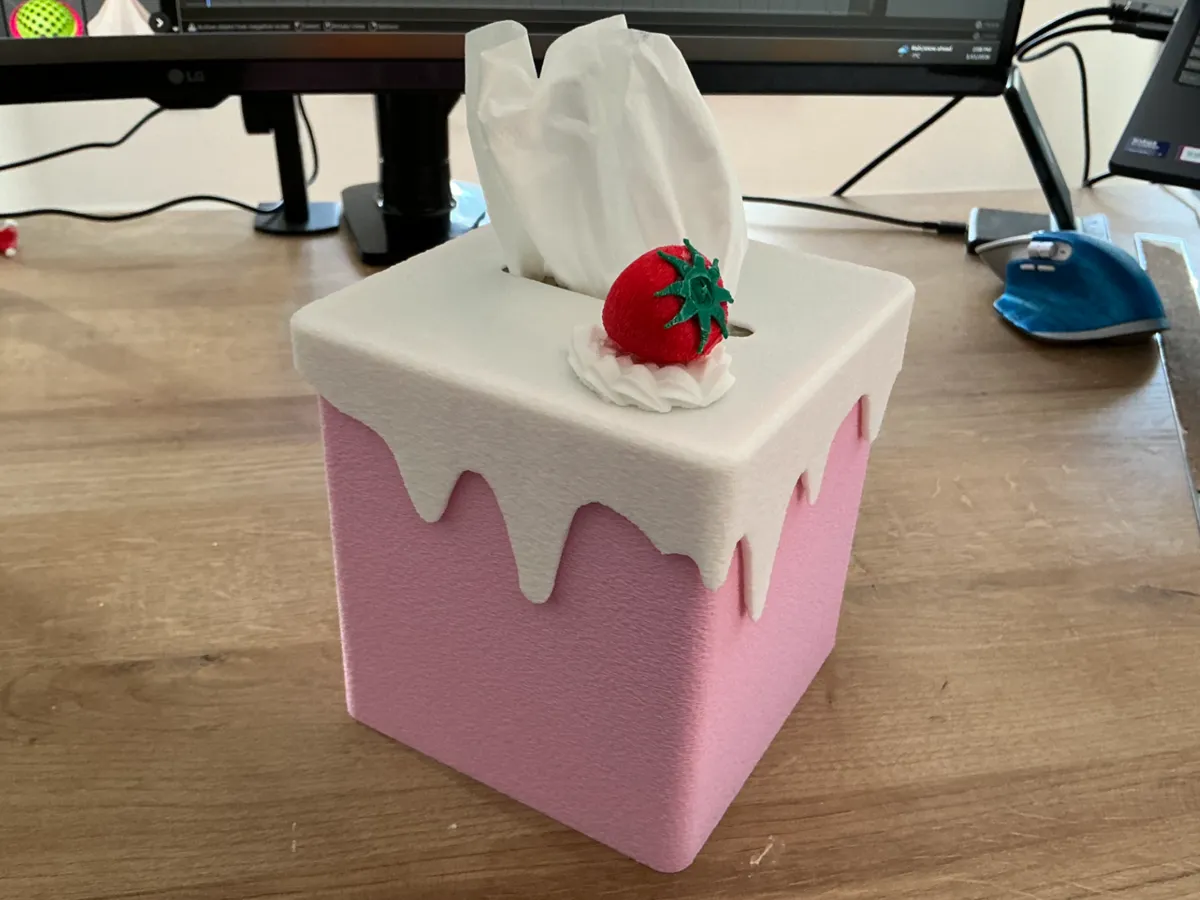 Cake Tissue Box Cover - Free 3D Print Model - MakerWorld