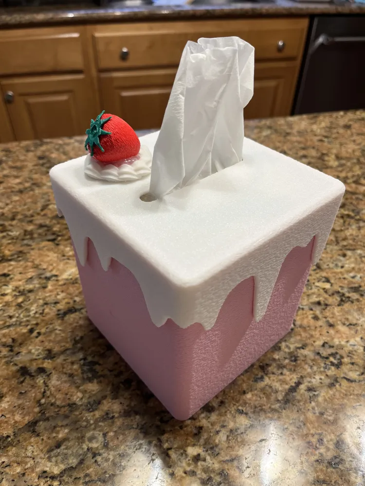 Cake Tissue Box Cover - Free 3D Print Model - MakerWorld