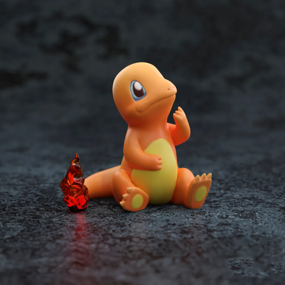 Sitting Charmander by SpookyParticle MakerWorld: Download Free 3D Models