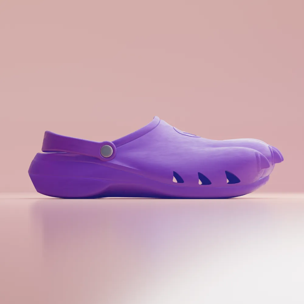 Claw Crocs Shoes - Fully 3D Printed Remixed by CosmicNimbus MakerWorld ...