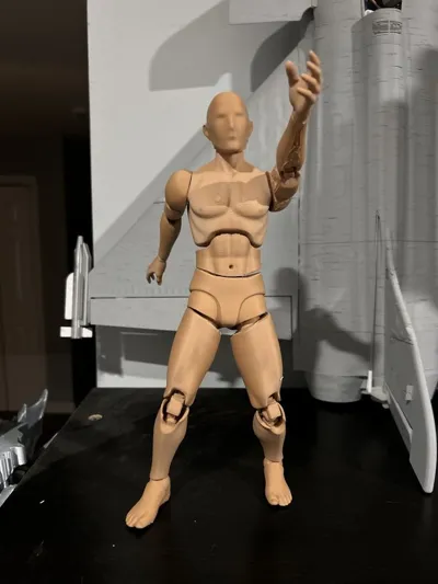 PLA-Boy, 1.0 - Posable Artist Dummy Mannequin - Free 3D Print Model ...