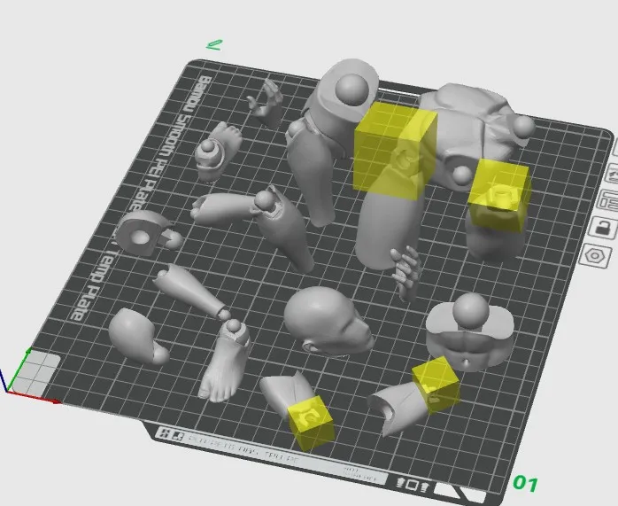 PLA-Boy, 1.0 - Posable Artist Dummy Mannequin - Free 3D Print Model ...