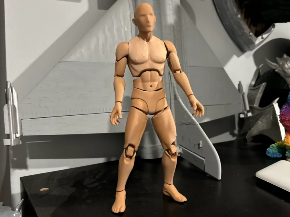 PLA-Boy, 1.0 - Posable Artist Dummy Mannequin - Free 3D Print Model ...