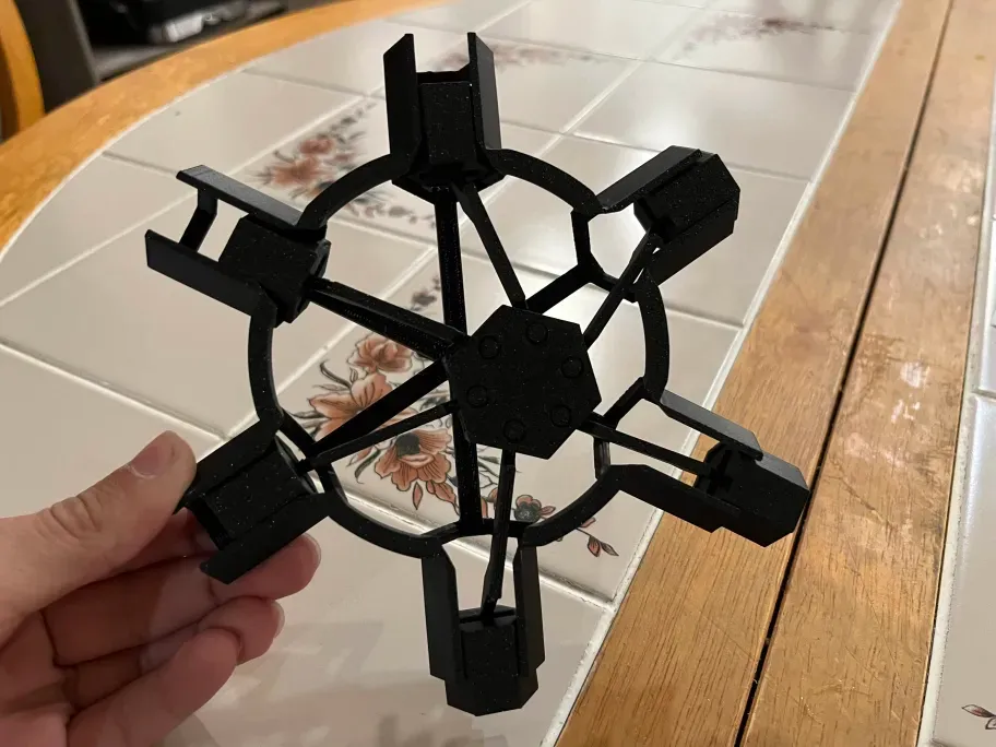 Hex Radial Engine - Free 3D Print Model - MakerWorld