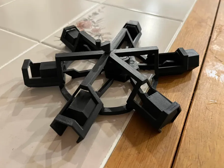 Hex Radial Engine - Free 3D Print Model - MakerWorld