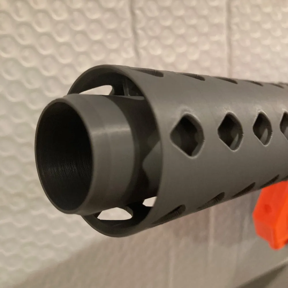 Nerf Elite Commander 2.0 Barrel Cover ~1.2 hr - Free 3D Print Model ...