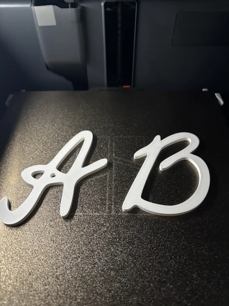 Cursive Letters - Free 3D Print Model - MakerWorld