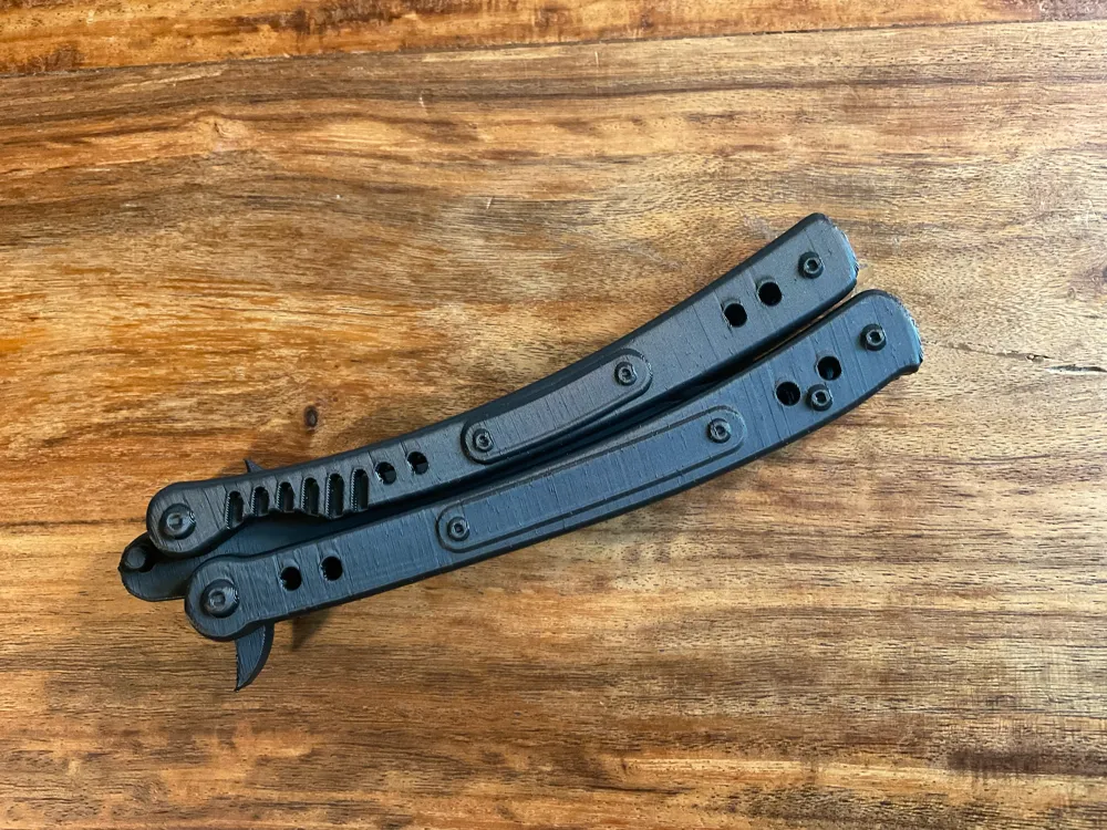 butterfly knife [PRINT IN PLACE] - Free 3D Print Model - MakerWorld