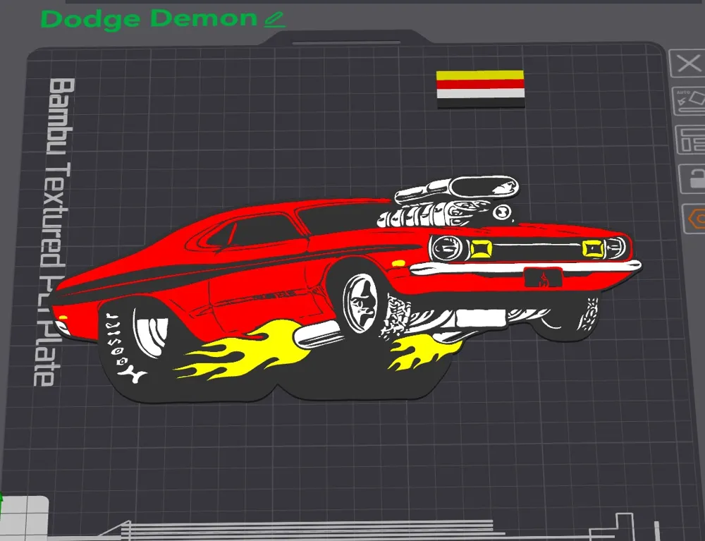 Hotrod Dodge Demon by Wizard7741 MakerWorld: Download Free 3D Models
