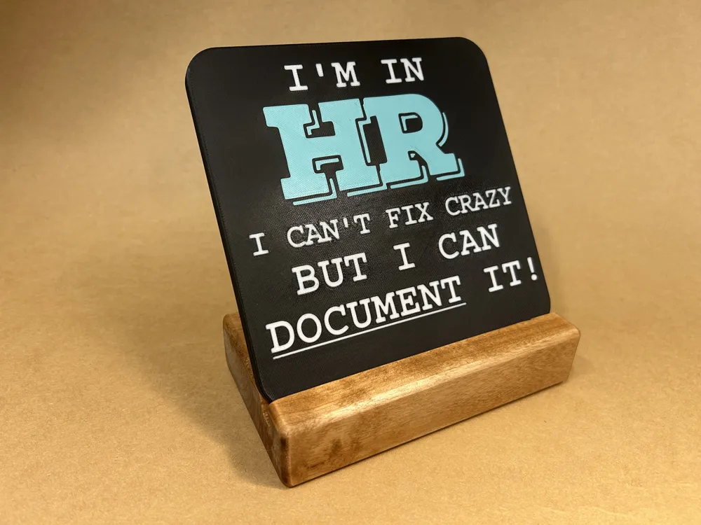 HR Sign - - - x6! - Free 3D Print Model - MakerWorld