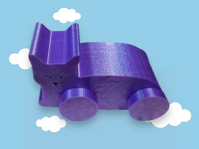 Cat on Wheels Toy by CatWhisker - MakerWorld