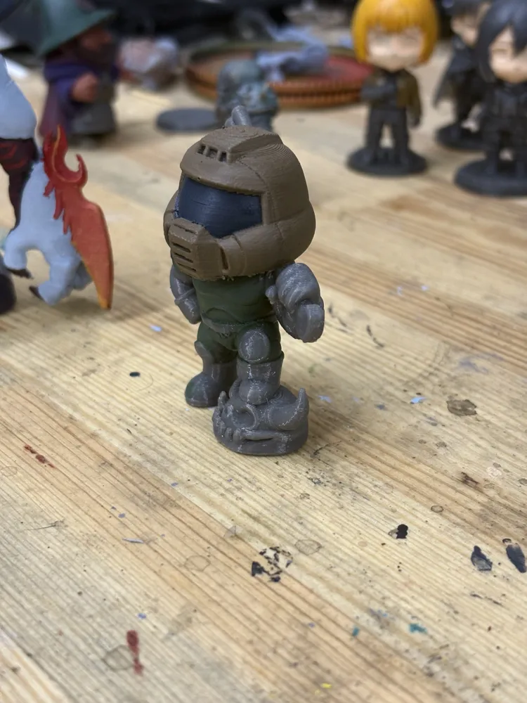 Doom Slayer Chibi Figure – Mini Doomguy STL - Free 3D Print Model ...