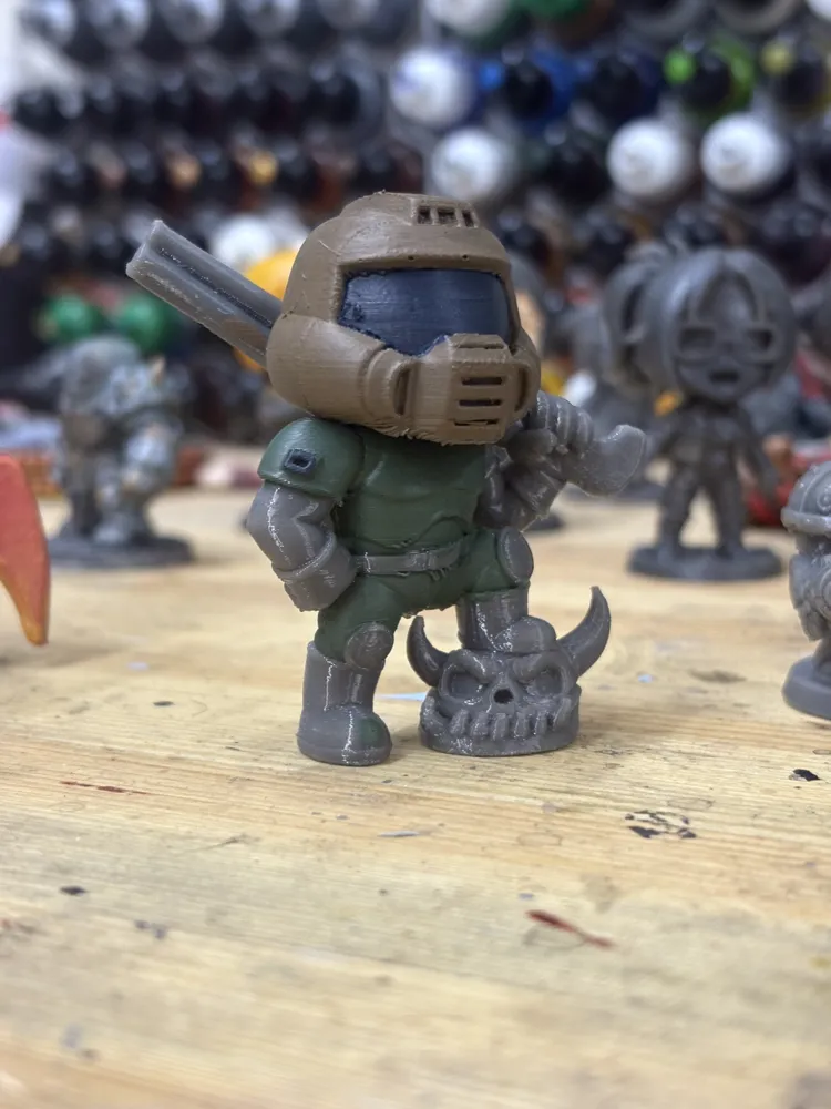 Doom Slayer Chibi Figure – Mini Doomguy STL by Redsing_ART MakerWorld ...