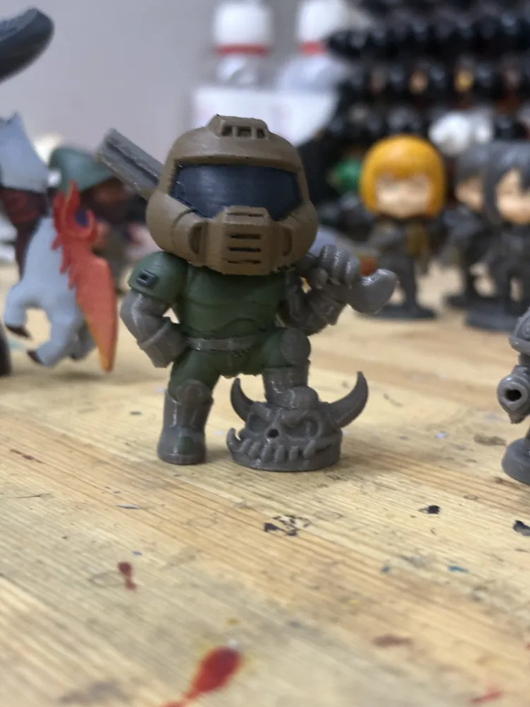 Doom Slayer Chibi Figure – Mini Doomguy STL by Redsing_ART MakerWorld ...