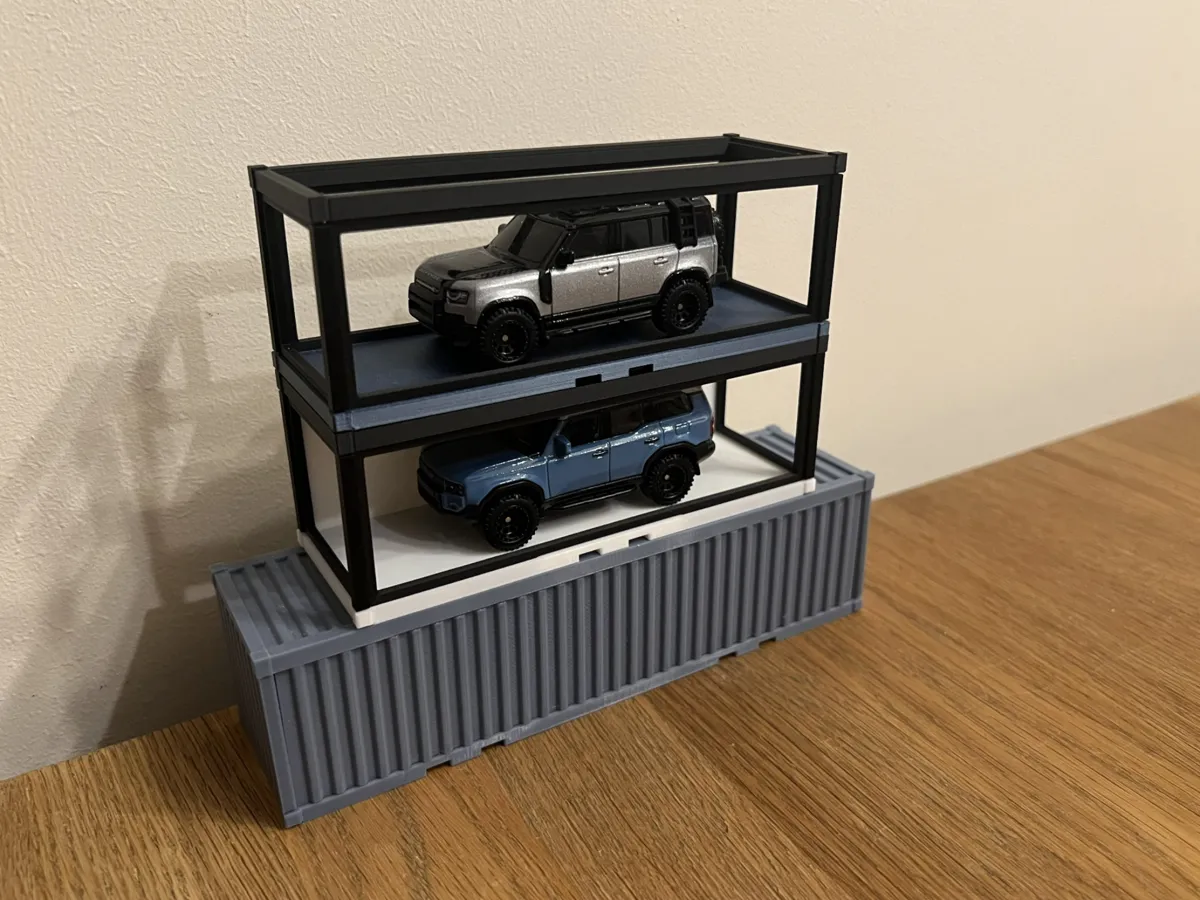 show frame 3/4 container 1/64 hotwheel, matchbox by Sir_Stigma MakerWorld: Download Free 3D Models