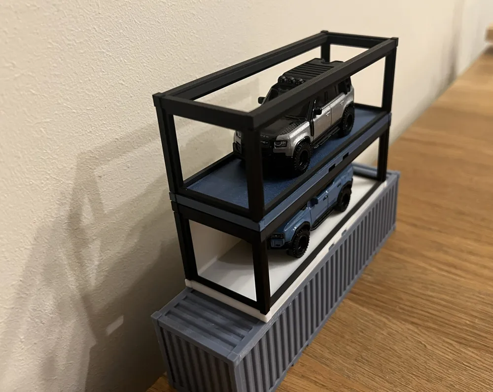 show frame 3/4 container 1/64 hotwheel, matchbox by Sir_Stigma MakerWorld: Download Free 3D Models