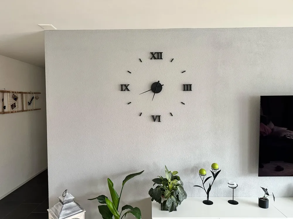 Big Modern Wall Clock with Roman Numerals - Free 3D Print Model ...