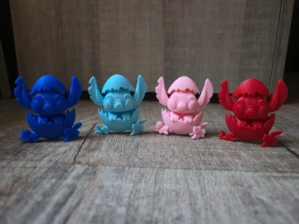 Stitch Easter egg cute by Ell - MakerWorld